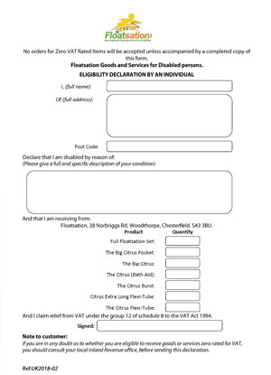 Ordering - Floatsation